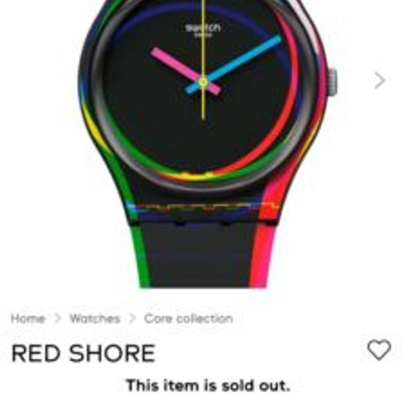 Brand New Swatch Red Shore | WatchCharts Marketplace