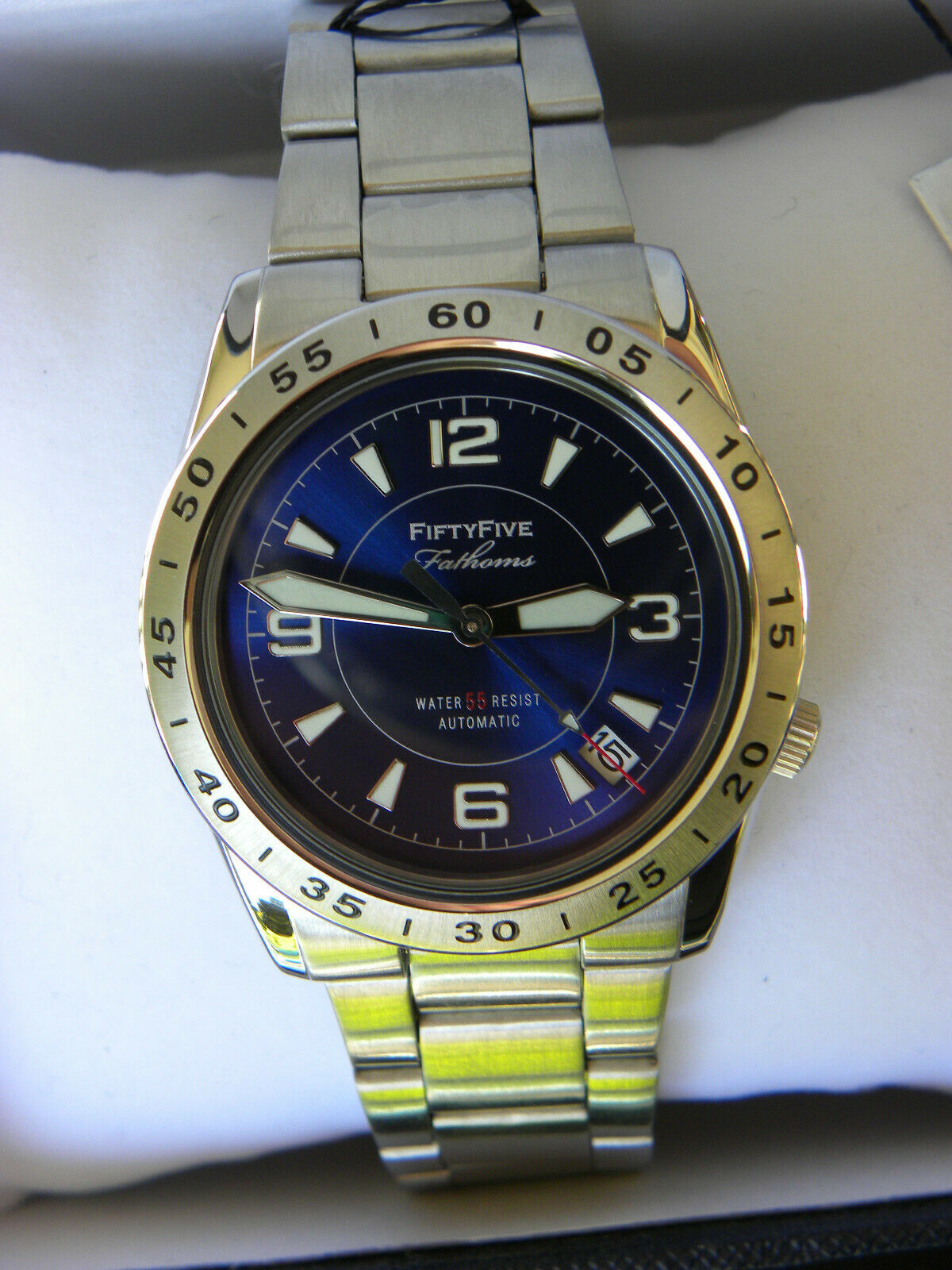 New Seiko mod FFF Fifty Five Fathoms. NH36 movement with stopsecond ...