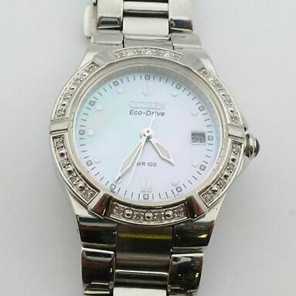 Citizen Eco-Drive E011-S043697 HST 100M Luminous Stainless Steel Watch ...