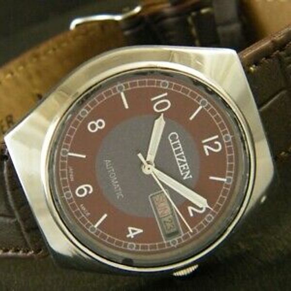VINTAGE CITIZEN AUTOMATIC 8200A JAPAN MEN'S DAY/DATE WATCH 240a-a126763 ...