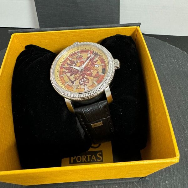 PortaS Men's Automatic Watch "Myth" Amber 06/19 with Miyota 8215 ...