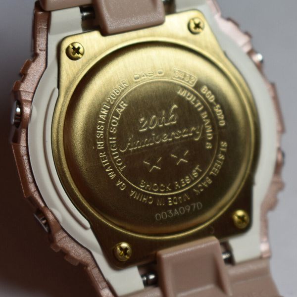 IOB! CASIO Baby-G 20th Anniversary Gold Solar Band 6 Women's Watch NEW ...