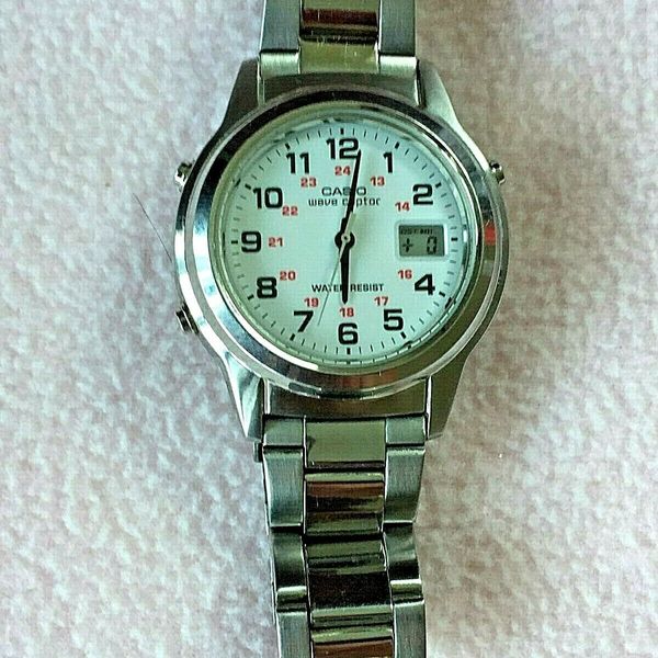 CASIO LADIES GENTS WATCH WAVE CEPTOR 4757 WVQ-140E ALARM WATER ...