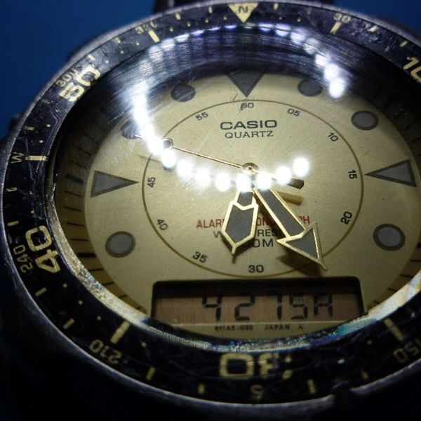 Vintage Casio AMW320 Analog Digital 100m Diver,â ARNIEâ Watch w/New ...