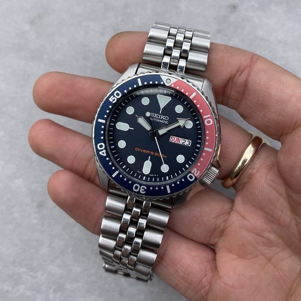 Vintage Seiko Automatic 7S26-0020 Mens Pepsi Divers 200m Watch SKX009 ...
