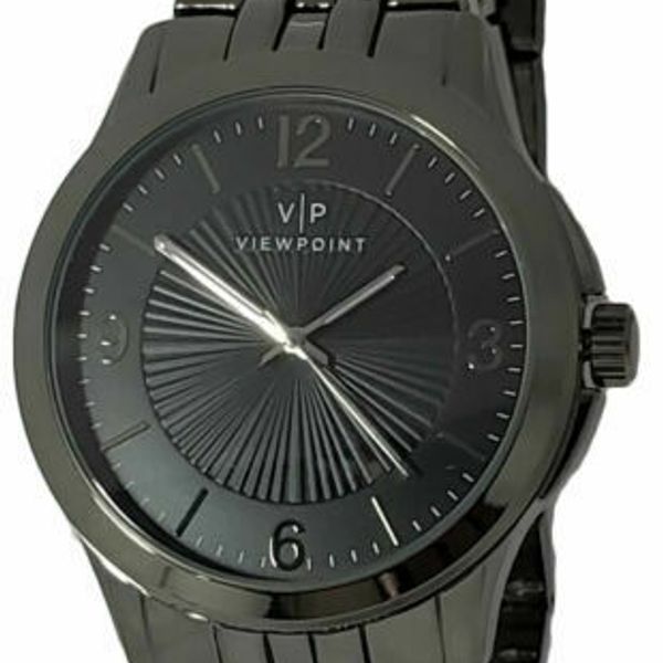 Timex Viewpoint AA3D83700, Men's Black Link Bracelet Watch, Black Dial ...