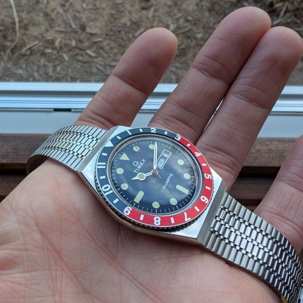 Timex Q Red/Blue bezel | WatchCharts