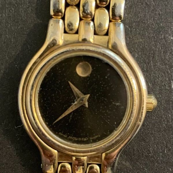 Movado Quartz Watch Swiss Made Lady's Goldtone Watch 87-25-816 ...