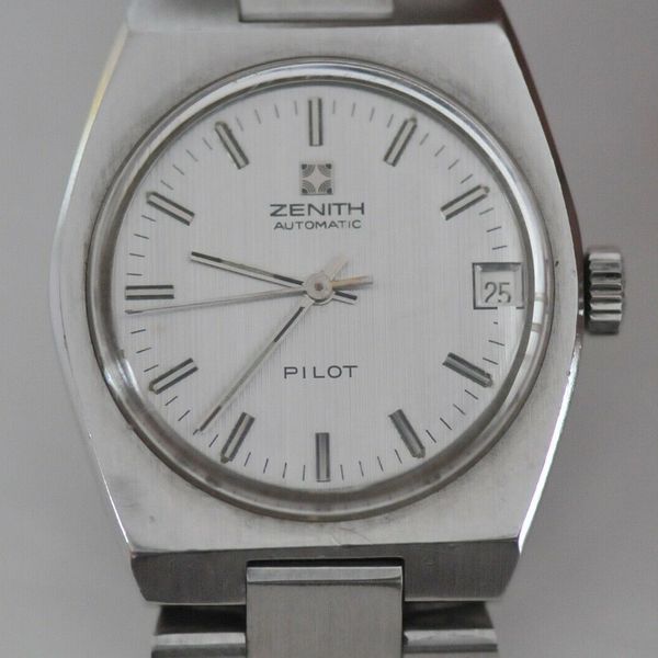 Vintage Zenith Pilot automatic watch surf case 01-0010-382 with ...