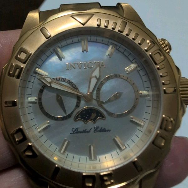 Invicta Sea Wizard III Limited Edition Gold Plated (748/4200 ...