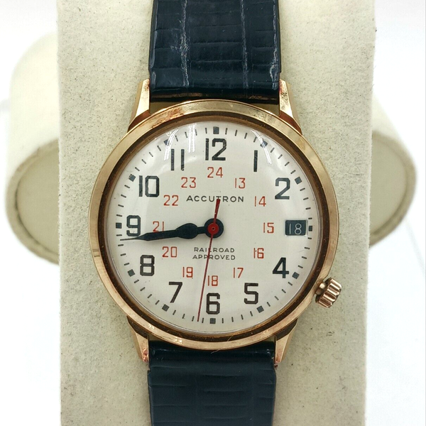 1960s Vintage Bulova Accutron N3 Railroad Approved 10kGP Bezel Wrist ...