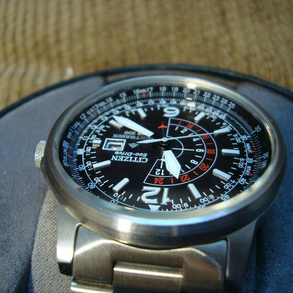 Citizen Eco Drive Nighthawk Pilot Watch Very Clean with Original Boxes ...