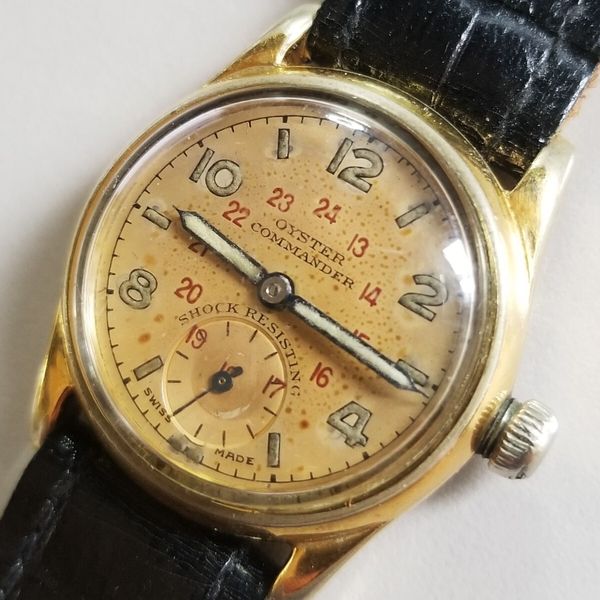ROLEX TUDOR OYSTER COMMANDER 59 VINTAGE 1947 RARE MILITARY WIND UP MEN ...