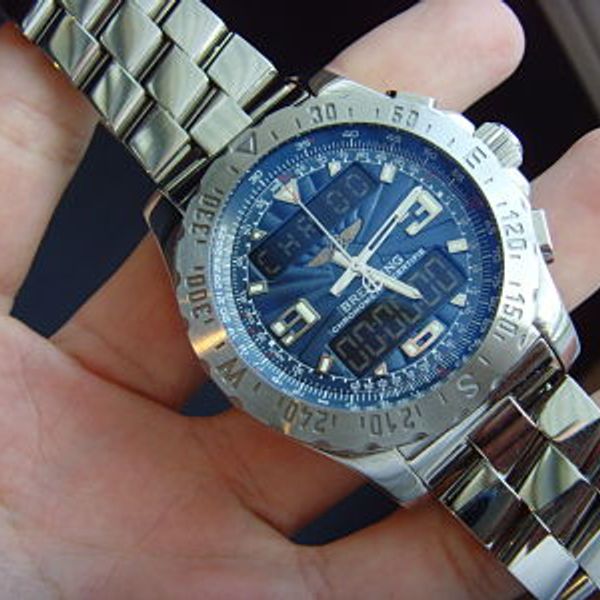FS: Breitling Airwolf/ Blue Sunburst Dial/ On Bracelet | WatchCharts