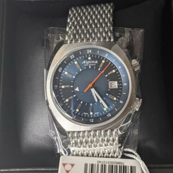 Alpina Startimer Pilot Heritage Automatic Watch Blue 42mm AL-555N4H6B ...