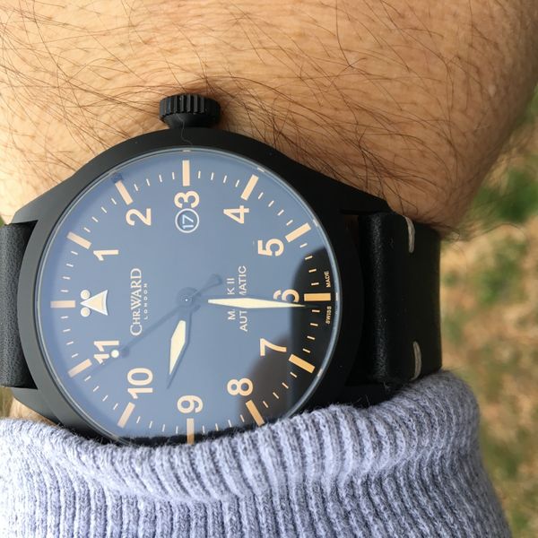 SOLD - Christopher Ward C8 Pilot Vintage PVD | WatchCharts Marketplace