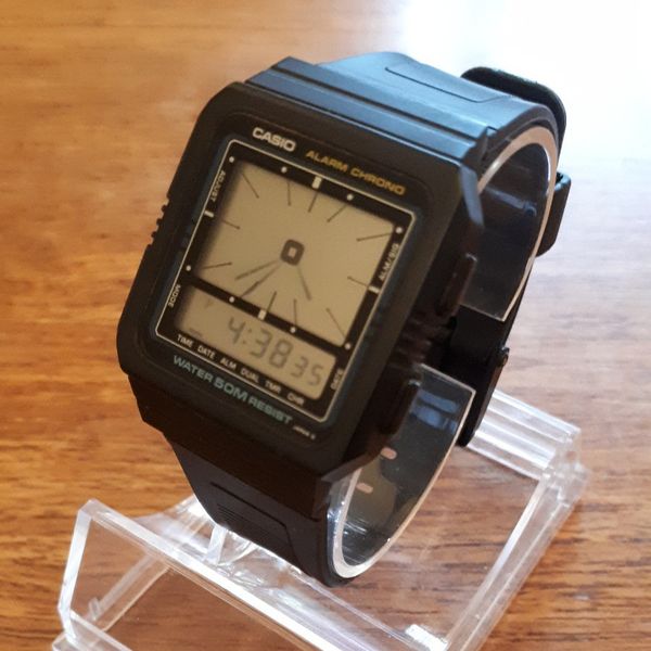 Vintage Casio AE-9W Digital Hands Watch Alarm Module 188 1984 - Rare ...