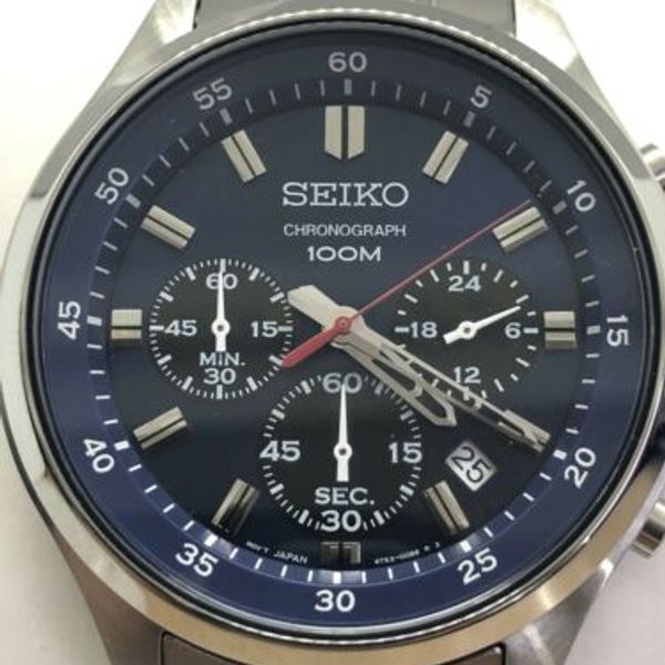 Seiko Men's Stainless Steel Chronograph Watch SKS585 MSRP $260.00 ...
