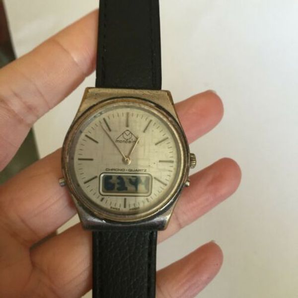 Mondaine Swiss Made Mens Analogy Digital Quartz Watch | WatchCharts ...