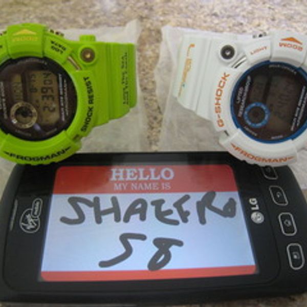 FS: Casio G-Shock Frogman GW-200F-3JR "Kermit" And GW-206K-7LRG LNIB ...