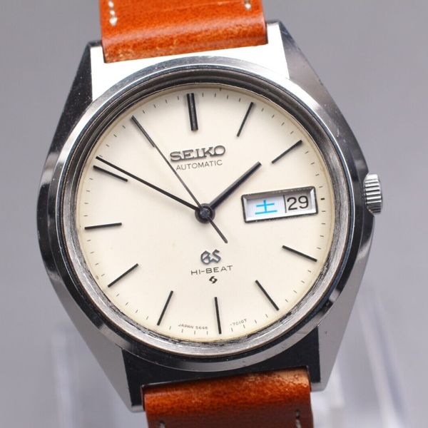 [Near MINT] Vintage SEIKO Grand Seiko Hi-Beat 5646-7010 Automatic Day ...