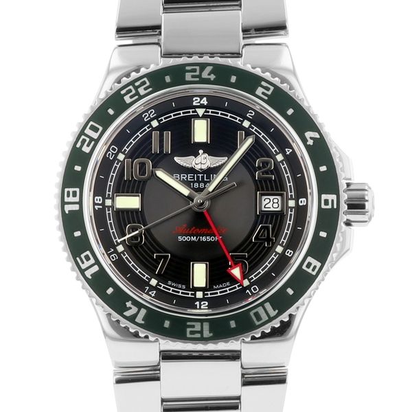 [Used] Breitling A32380 / A32380A3 / BA38 Super Ocean GMT Limited ...