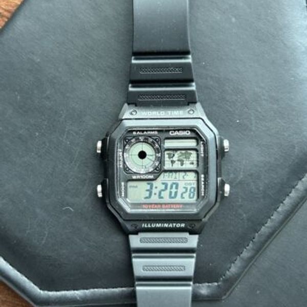 Casio Sport Digital Men's Watch AE1200WH-1AV | WatchCharts Marketplace