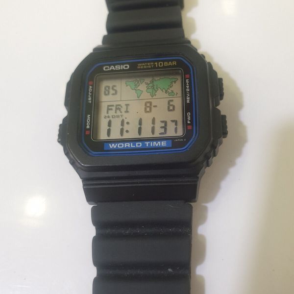 Vintage Casio w-520 U (1988) LCD World time watch | WatchCharts Marketplace