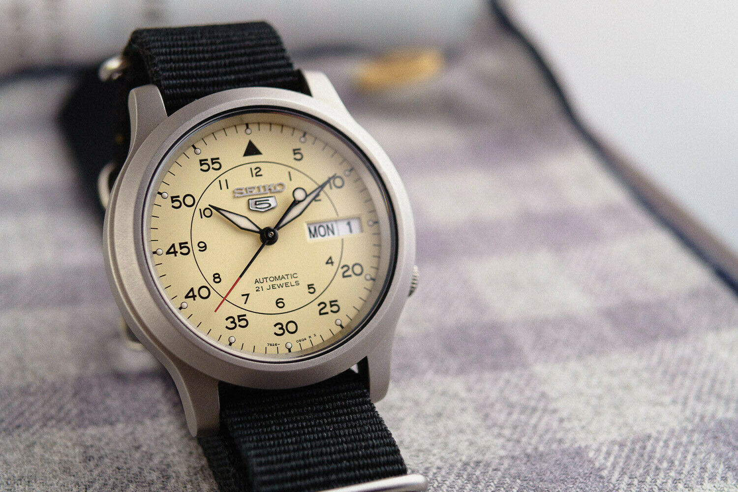 USED - Seiko 5 Military Tan Dial Automatic Watch (SNK803K2 ...