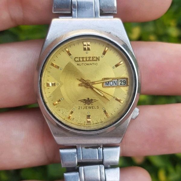 Citizen Automatic 21 Jewels Gold Dial from Japan | WatchCharts Marketplace