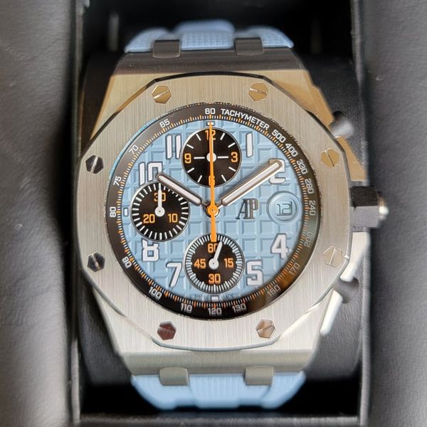 Audemars Piguet Royal Oak Offshore Blue Newest Model 26238st Flyback ...
