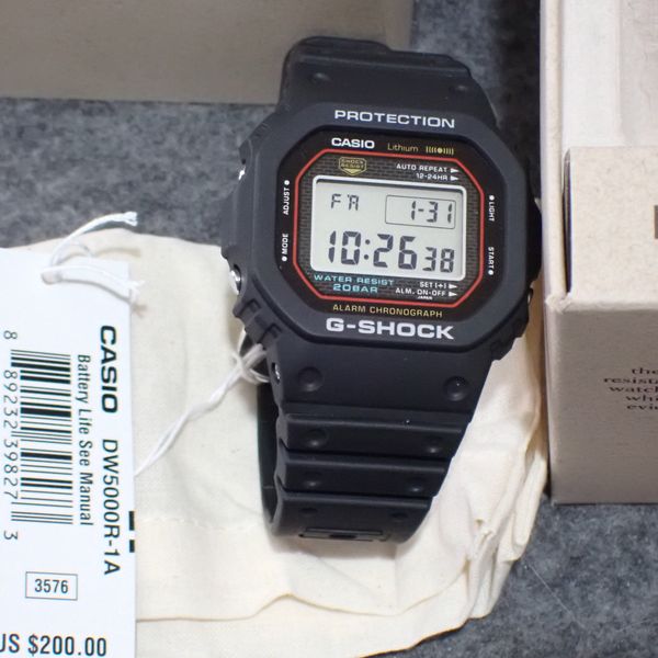 FSO - Casio G-Shock DW5000R Reduced from $225 | WatchCharts Marketplace