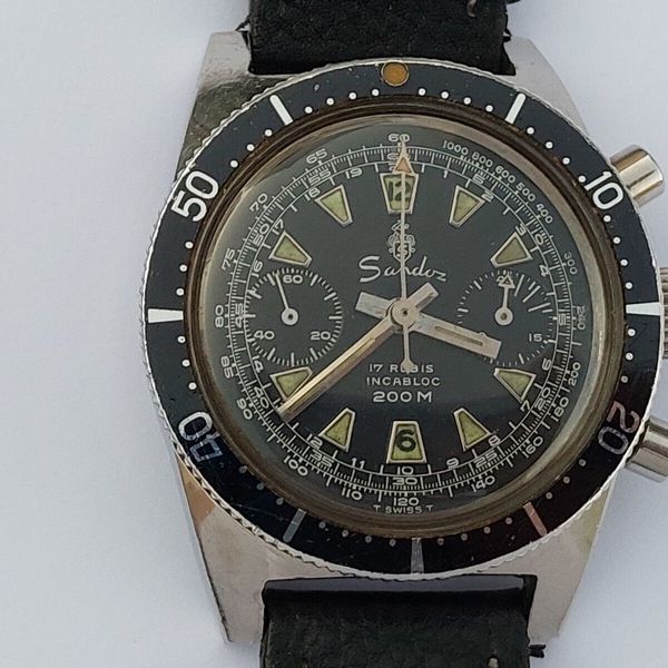SANDOZ DIVER CHRONOGRAPH 200 m watch Swiss made | WatchCharts Marketplace