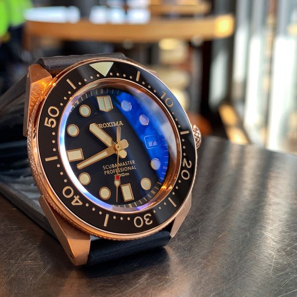 FS: Proxima Bronze Seiko Samurai + MM300 Homage | WatchCharts Marketplace