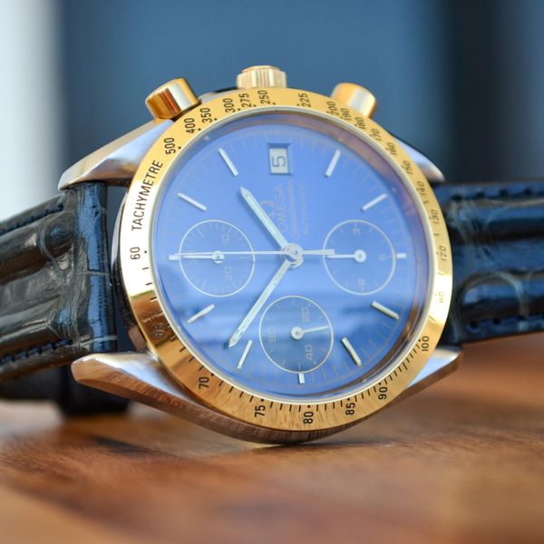 [WTS] Omega Speedmaster Automatic - Blue Dial & Solid Gold Bezel ...