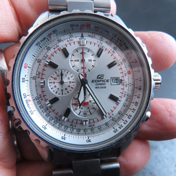 EF-527 Casio Edifice Chronograph Inner Rotate Bezel Quartz Men Watch ...