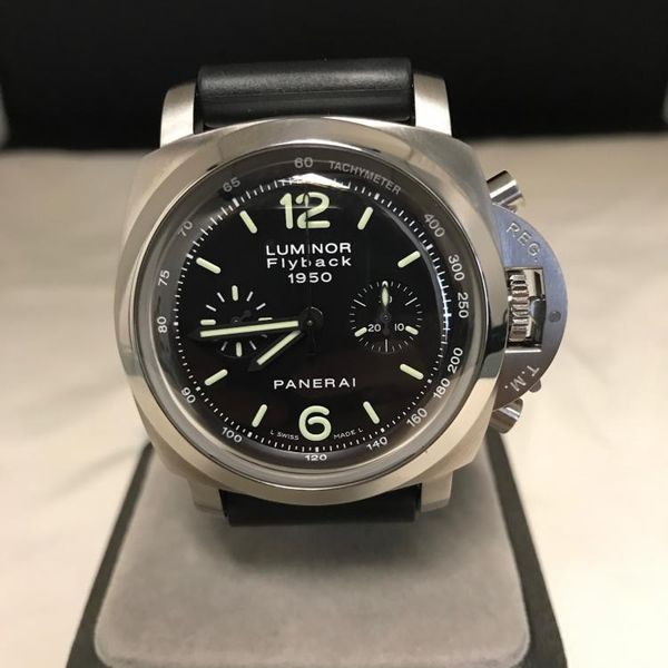 FS: Panerai 1950 Flyback - 44mm - Black Dial - PAM 212 - PRE OWNED ...