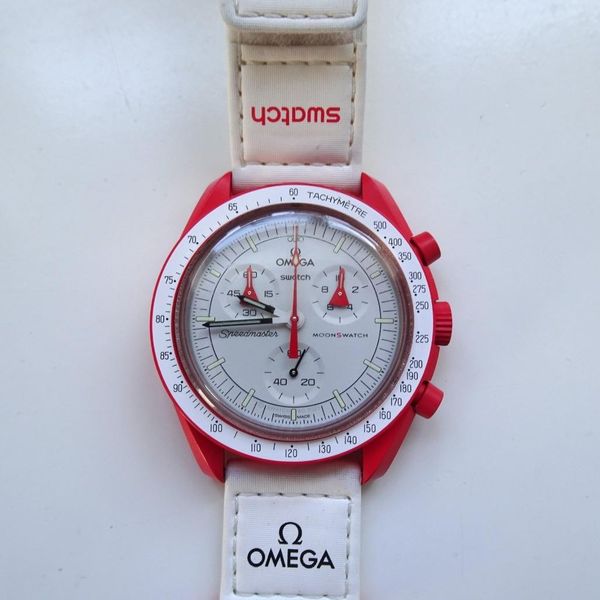OMEGA x SWATCH MoonSwatch Speedmaster "Mission To Mars" Chronograph ...
