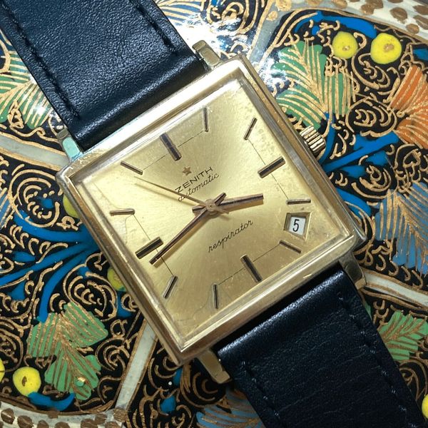 The JFK watch - Vintage gold filled automatic ZENITH Respirator ...