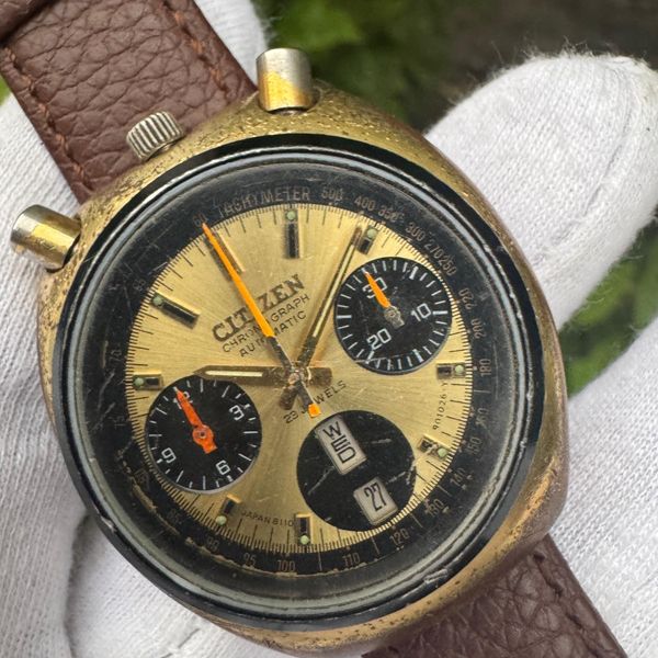 vintage citizen bullhead chronograph 8110 Brad Pitt Vintage Automatic ...