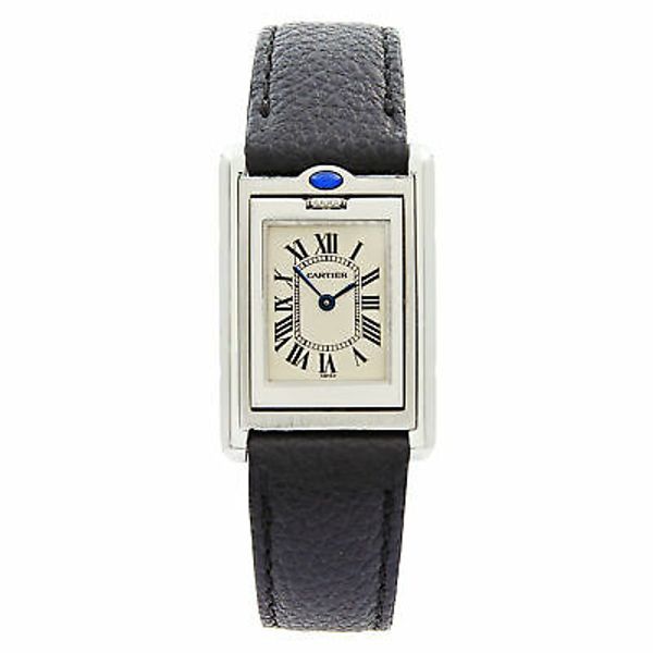 Cartier Tank Basculante Steel Reversible Case Quartz Ladies Watch ...
