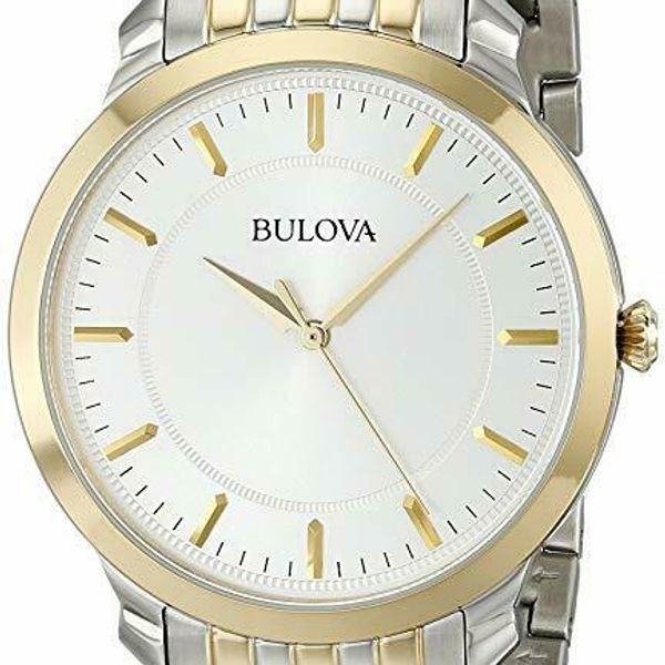 BULOVA 98A121 "Classic" 2-tone Japan Quartz Men's Wrist Watch $299 ...