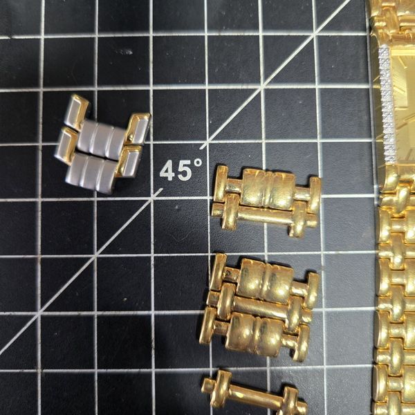 LORD ELGIN MENS gold tone DIAMOND QUARTZ WATCH Tank FM270-017 dress ...