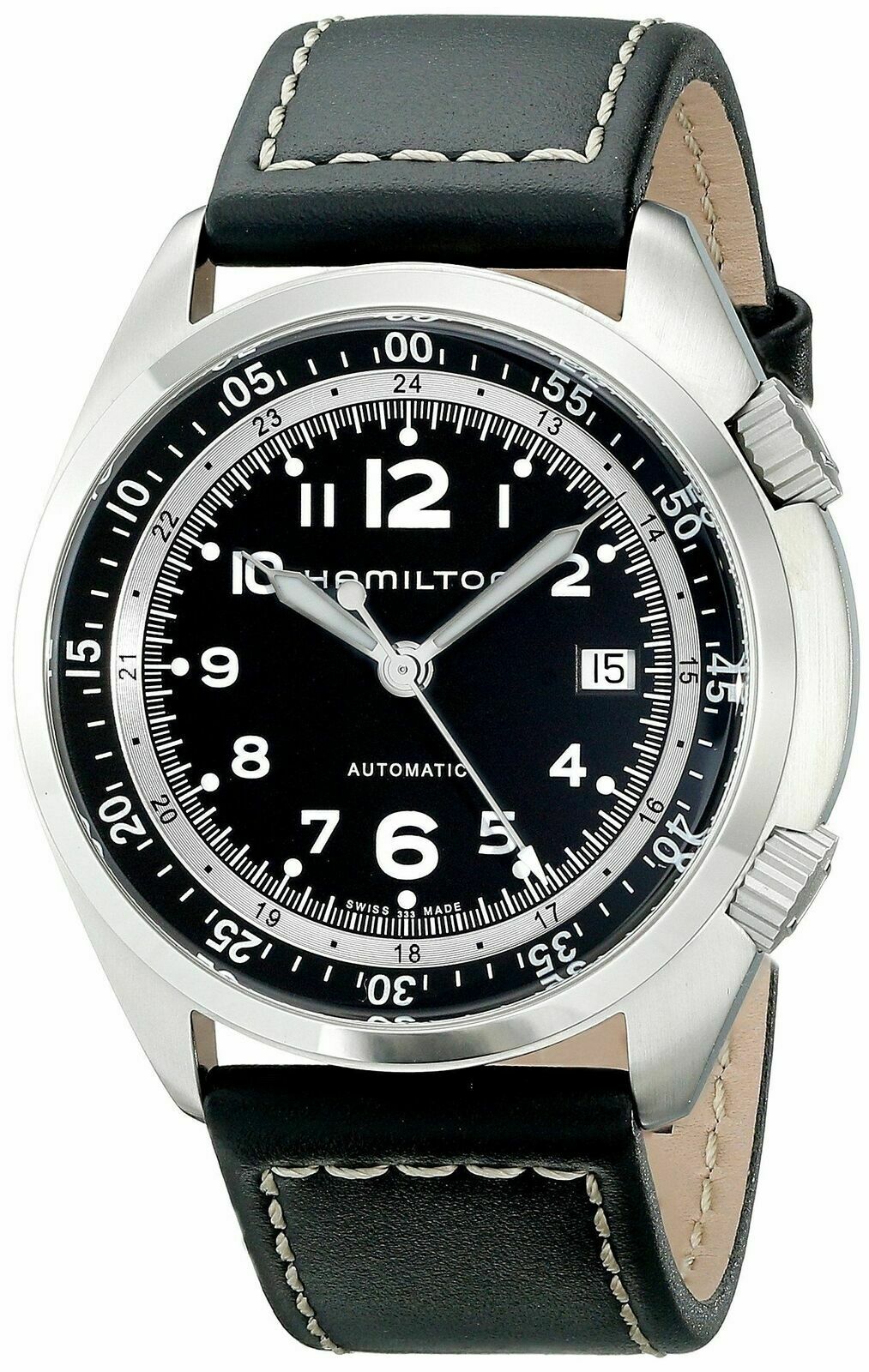 Hamilton Khaki Pilot Pioneer Alu Auto Leather (H76455733) Market Price ...