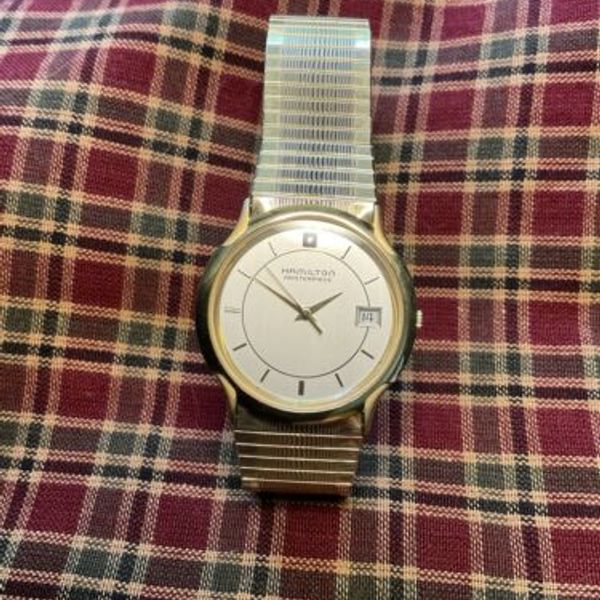 Vintage Hamilton Masterpiece 9234 10K RGP Band 1995 | WatchCharts ...