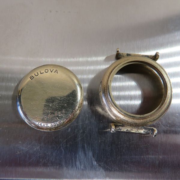 1973 BULOVA ACCUTRON 14K SOLID GOLD LADIES WATCH CASE 10.28 GRAMS ...
