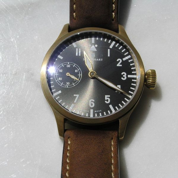 FS: Steinhart Bronze Nav B-Uhr 44 Handafzug Manual Wind Pilot ...