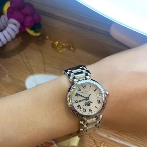 Authentic Longines, Heart Moon Women's watch with Roman dial, complete ...