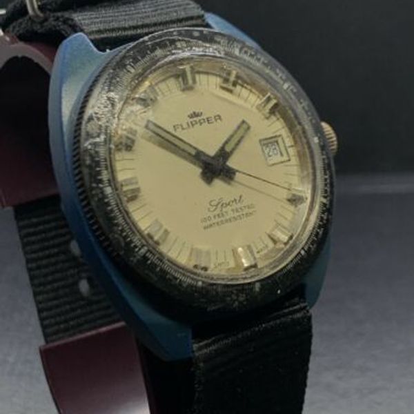 RARE! Fortis Eloga Flipper Sport Swiss Made Mechanical Watch - Running ...