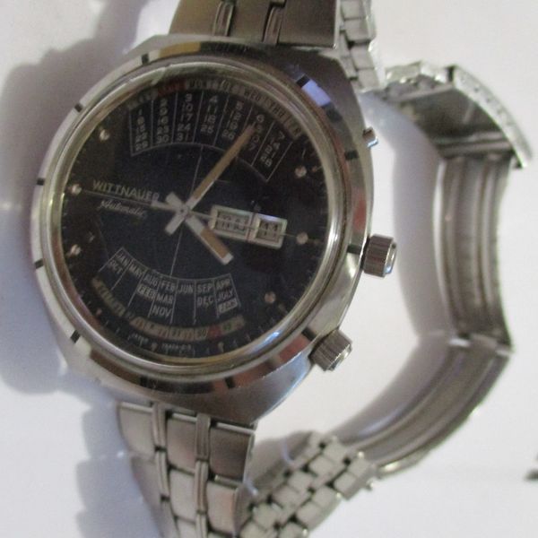 Wittnauer 2000 Men's Wrist Watch w Band 1970s Working Very Nice ...